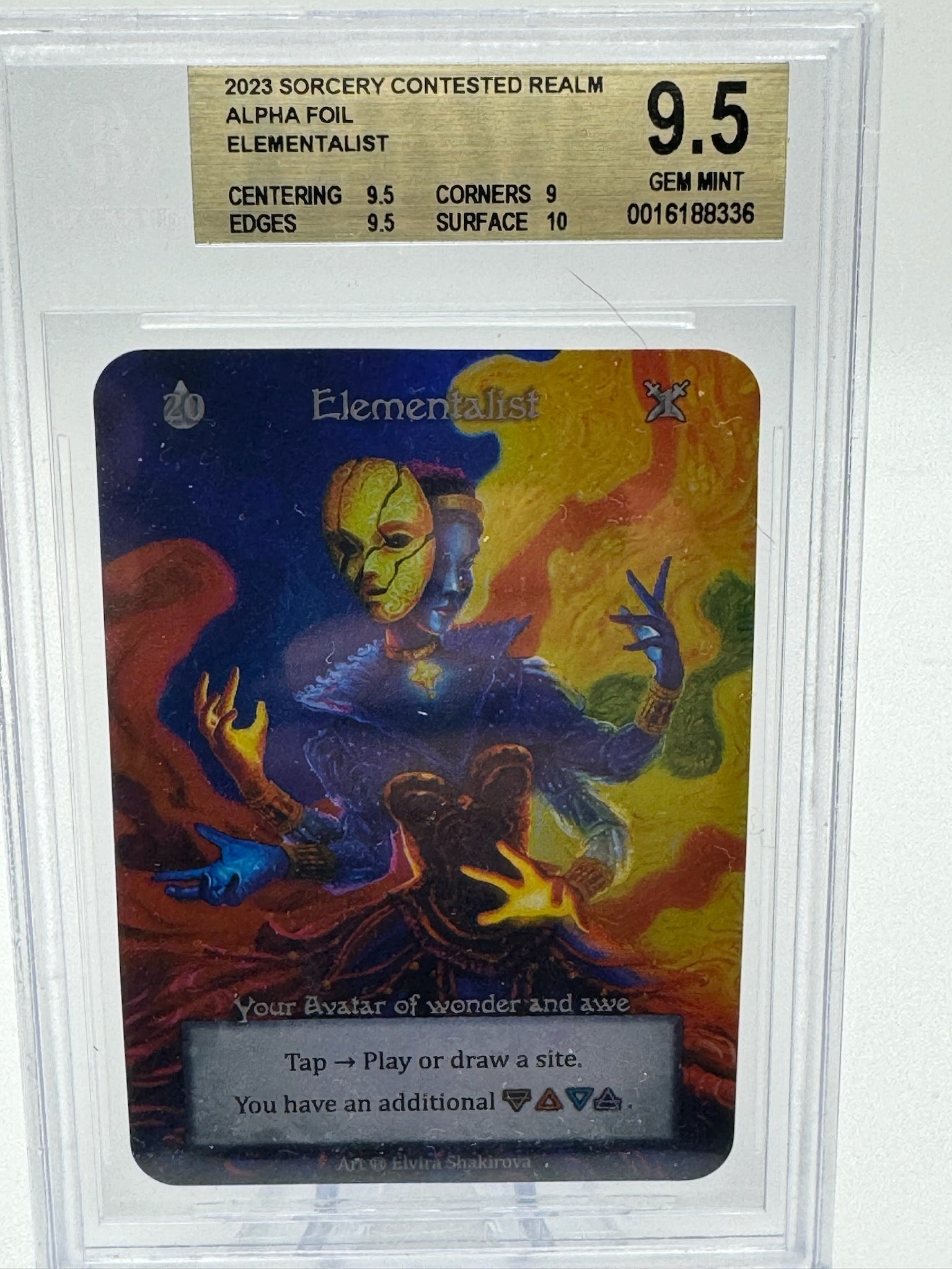 Graded Alpha Foil Elementalist 9.5 – Cold Foil Heroes