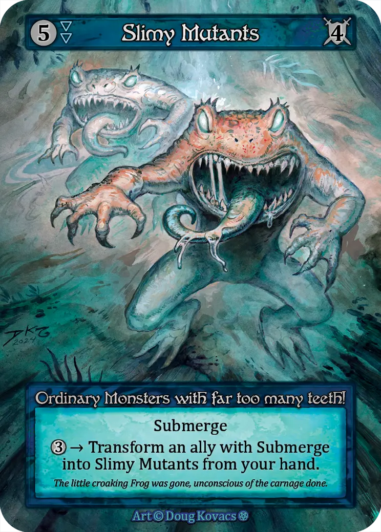 Slimy Mutants - Gothic Ordinary Foil – Cold Foil Heroes