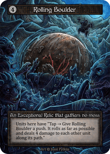 Rolling Boulder - Alpha / Foil – Cold Foil Heroes